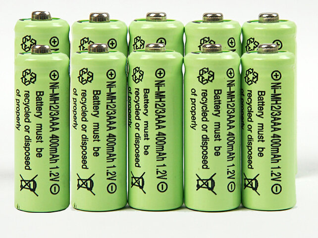 Аккумуляторная батарейка 2/3AAA, 1,2 В, 400 мАч, 10 шт