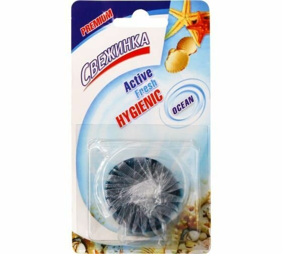 Таблетка для сливного бачка Свежинка Премиум море в водорастворимой пленке 40 гр 1424