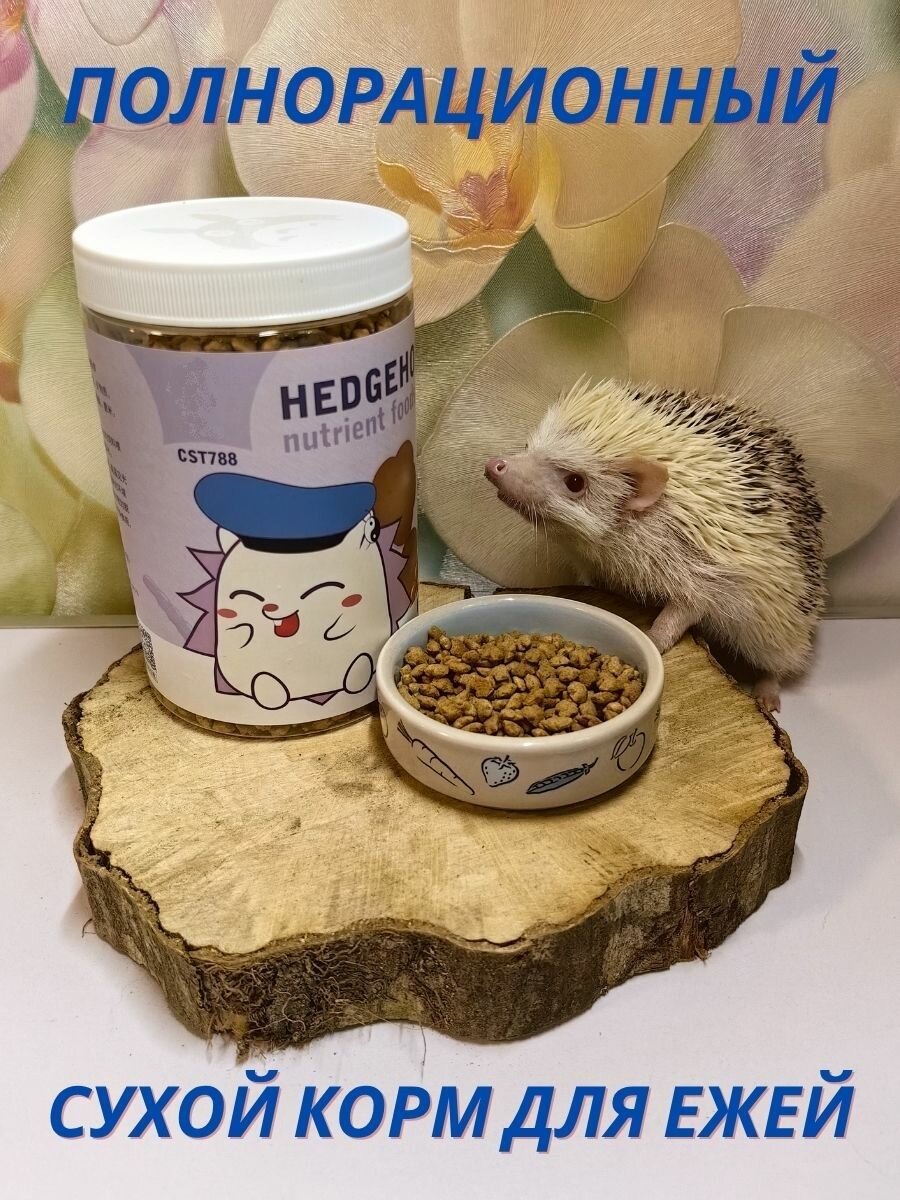 Сухой корм для африканских ежей с мучным червем банка 1000мл.