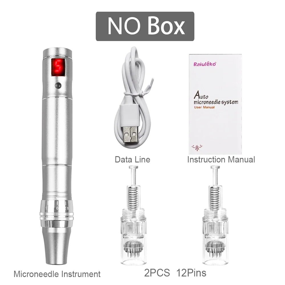 Дермапен микронидлинг 12 пин Silver No Box