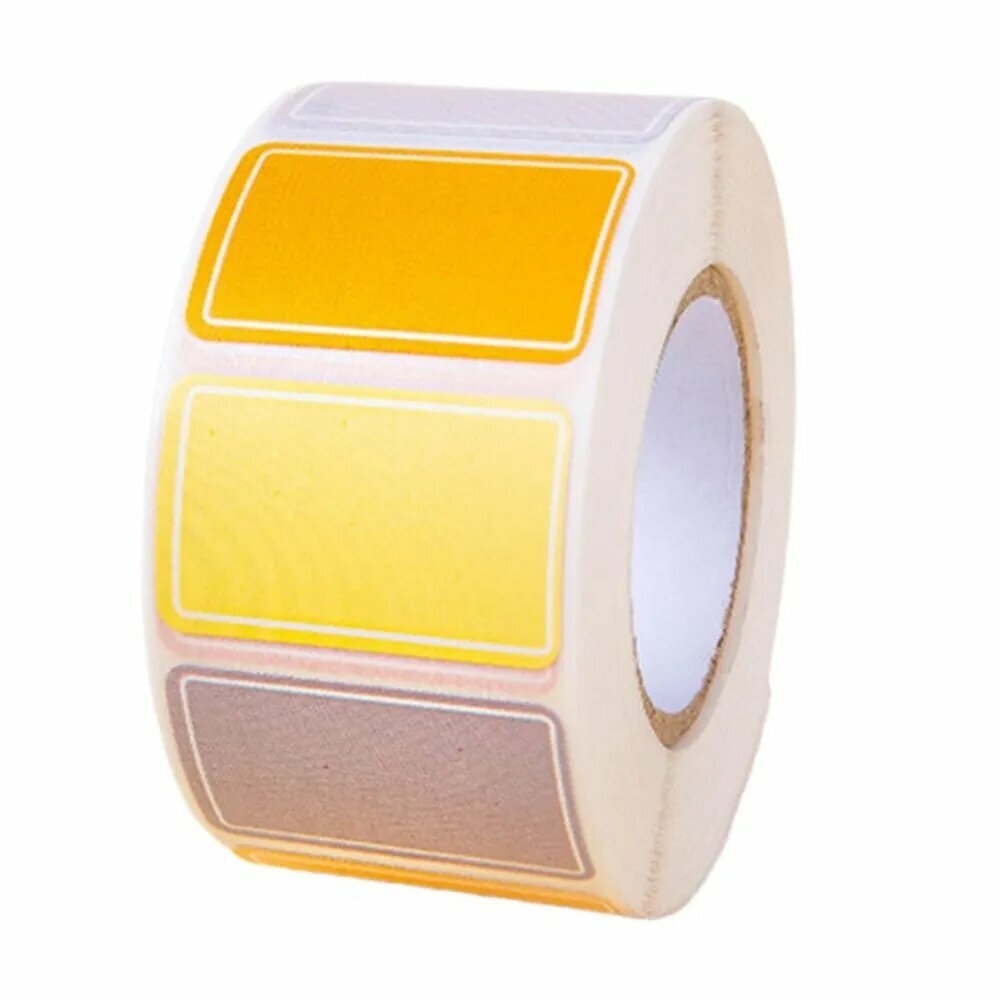 500шт Наклеек для этикеток, которые можно записывать, Красочные водонепроницаемые этикетки для пищевых продуктов, которые можно снимать с банок Одежды