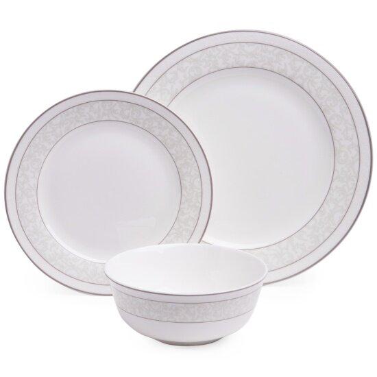 Набор посуды обеденной Lefard "Grey Lace" 4 персоны, 12 пр.