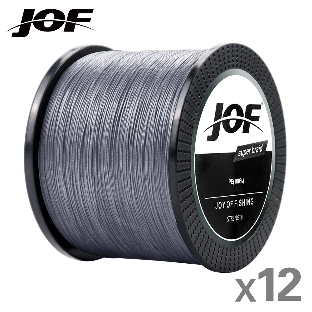 JOF Плетеная леска 3.0, 300m, 55.1LB, Gray, X12