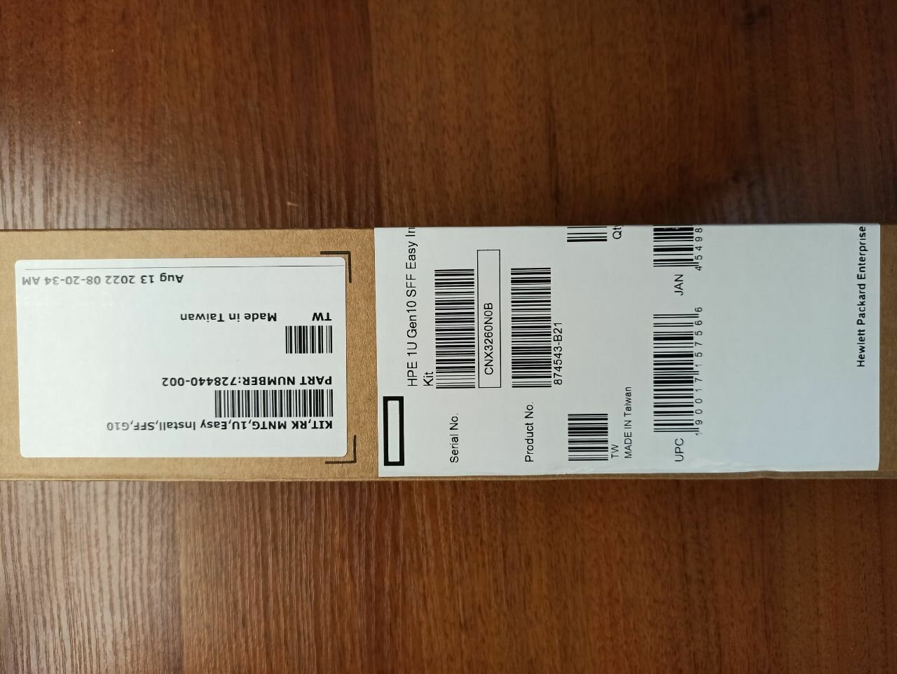 Комплект креплений сервера в стойку HPE 1U Gen10 SFF Easy Install Rail Kit (874543-B21) (875544-001)