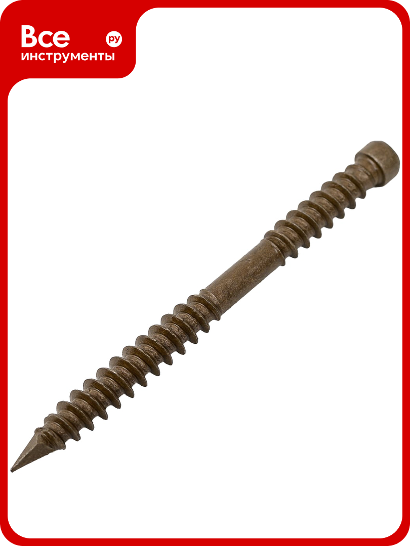 Gigant Саморез для террасной доски 5х60 Torx15 потайной 100 шт. G-124095