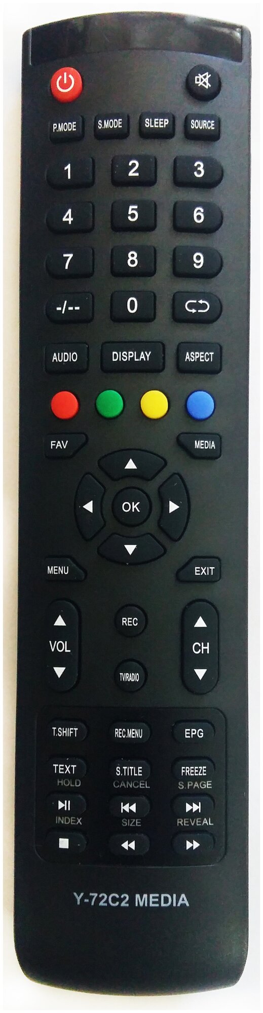 Y-72C2 MEDIA пульт для телевизора, ИК - интерфейс, настройки не нужны