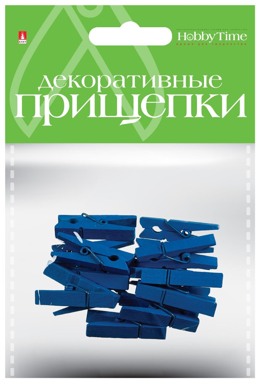 Декоративные прищепки. Набор №9 "яркие цвета. Однотонные" 35 ММ, 10 видов, Арт. 2-364/02