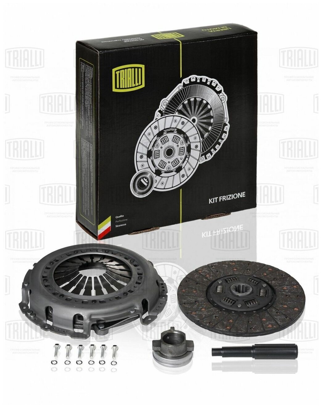 Сцепление в сборе для а/м ГАЗ/ПАЗ (змз. 511, 513, 523) (с мех. муфт) (FR 508), TRIALLI FR508