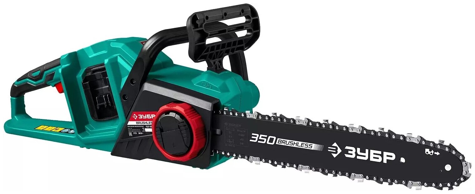 Бесщеточная цепная пила ЗУБР 36В без АКБ ПЦЛ-3635