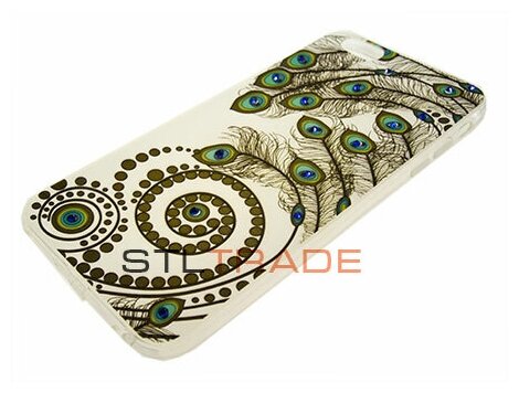 Силиконовый чехол со стразами для iPhone 6 5,5 в ассортименте в тех. уп.