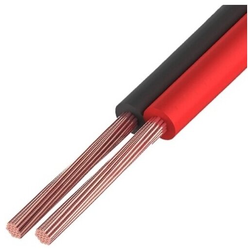 Акустический аудио кабель Premier 25-008 2*4.0мм для колонок - 100м красно-чёрный