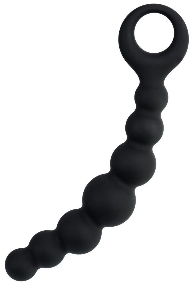 Изогнутый анальный стимулятор Carina с кольцом