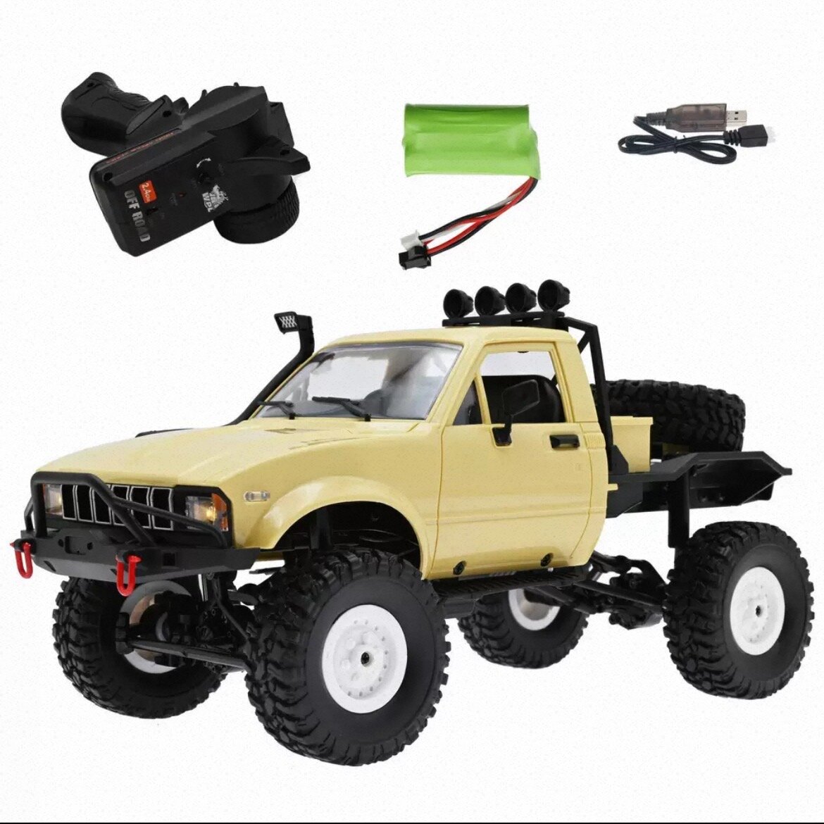 Радиоуправляемая машина джип WPL Трофи Hercules 1/16+акб 2.4G RTR 4WD C-14-Y