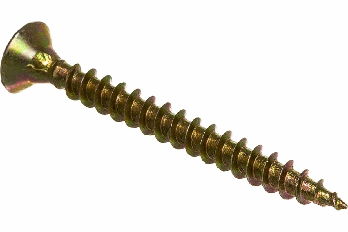 КЧ Шуруп крепеж желтый цинк, 3,5x35 мм, 220 шт, 0300443 для дерева и металла