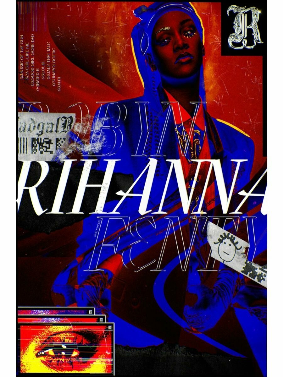Постер "Rihanna. Неон"