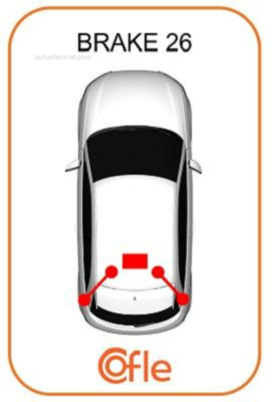 COFLE 921ELR002 Трос стояночного тормоза для электр. ручника задн прав LAND ROVER: RANGE ROVER 2002- 900/710mm