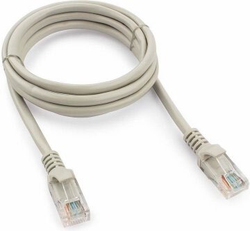 Патч-корд медный U/UTP, категория 6, 24 AWG (0,51 мм), неэкранированный, LSZH, серый, 5 м.