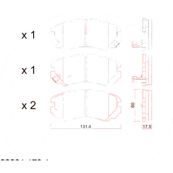 ZIMMERMANN 23891.170.1 (581011FA00 / 581011FE00 / 581012CA20) колодки пер hyu Sonata (Соната) 2.4-3.3i / 2.0crdi / 2.2crdi 05-