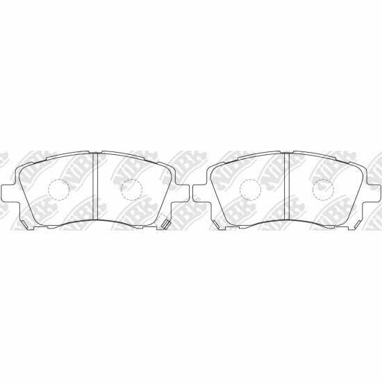 Колодки тормозные дисковые Nibk PN7390, 4 шт