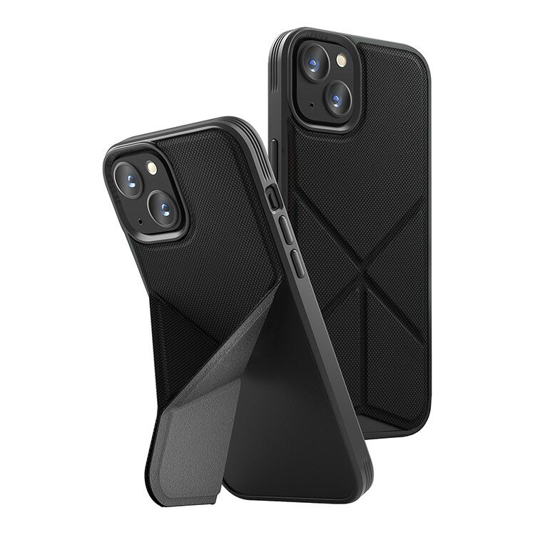 Чехол подставка Uniq Transforma для iPhone 14, черный (MagSafe)