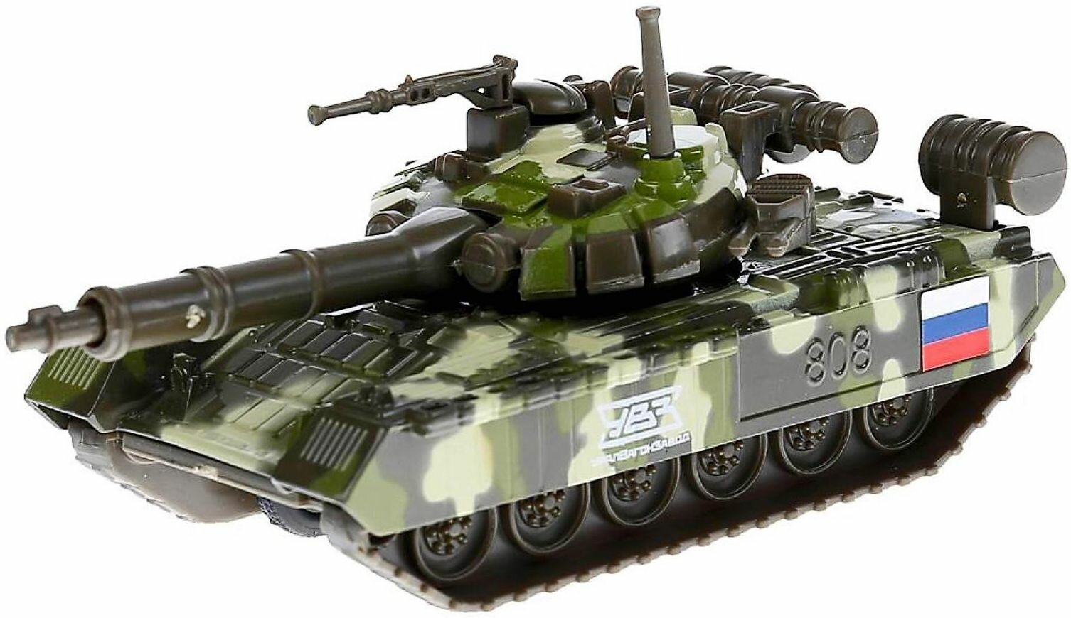 Танк металлический "T-90" инерционный, 12 см, с подвижными деталями, игрушечный транспорт, масштабная коллекционная модель, детская игрушка для песочницы и дома