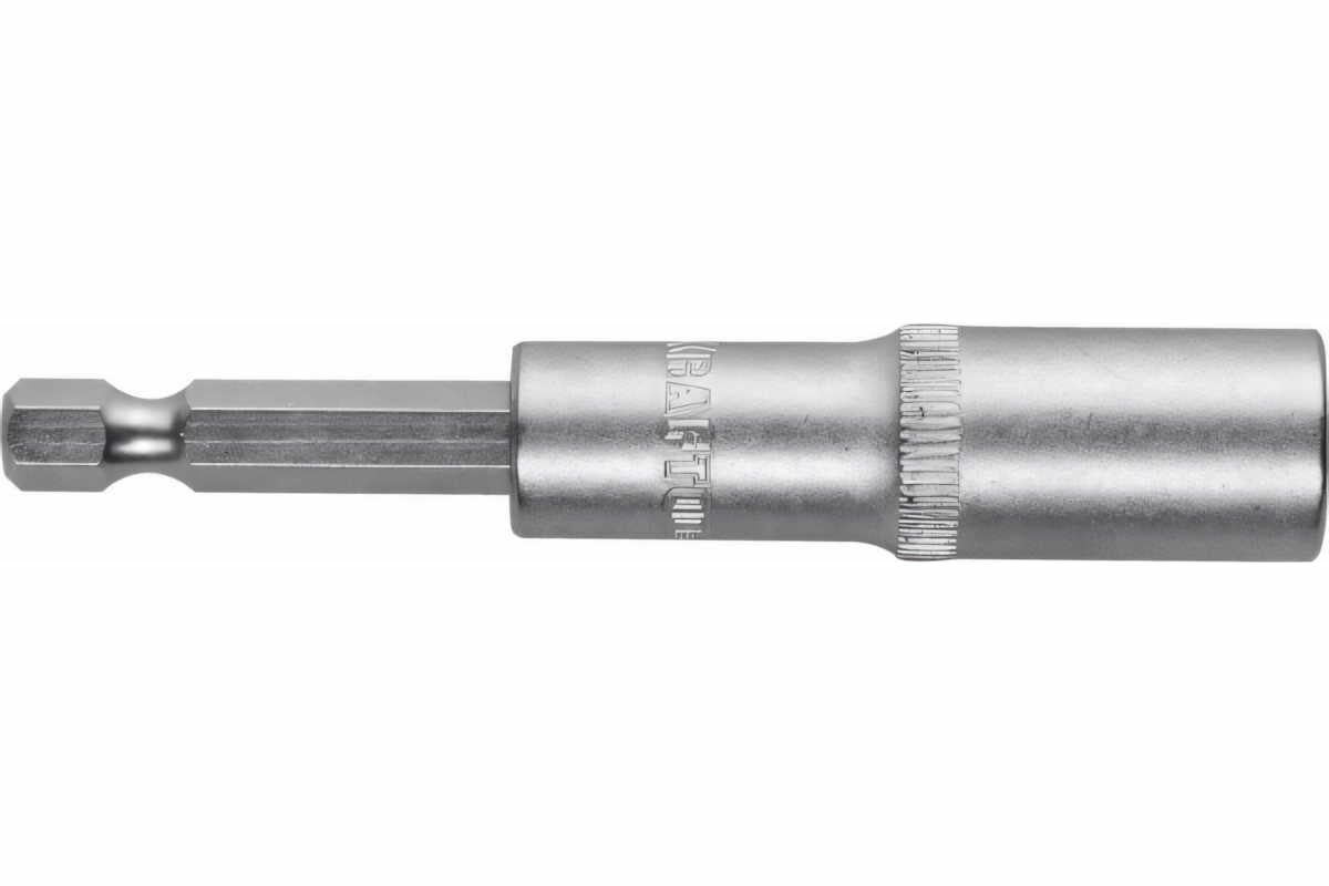 KRAFTOOL Expert Удлинённая бита с торцовой головкой 13 мм, хвостовик 1/4, Cr-V 26396-13