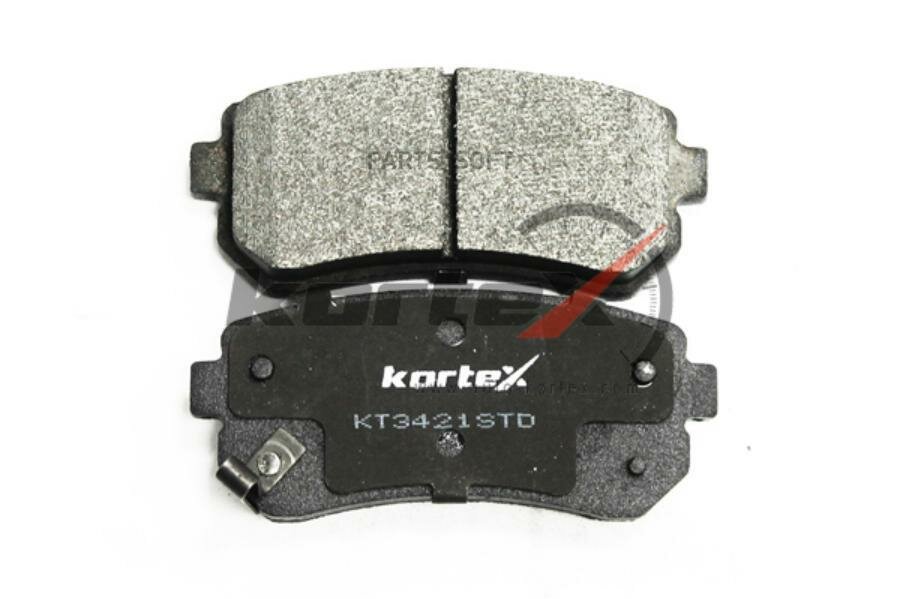 KT3421STD KORTEX Колодки тормозные KIA CEED/RIO/SPORTAGE/HYUNDAI ACCENT/i20/i30/ix35 задние