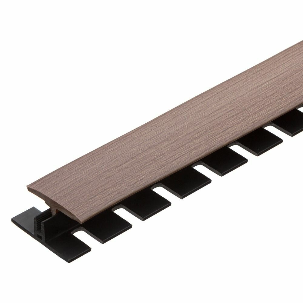 Гибкий порог с крепежом BR 451 ясень шимо темный 3 м