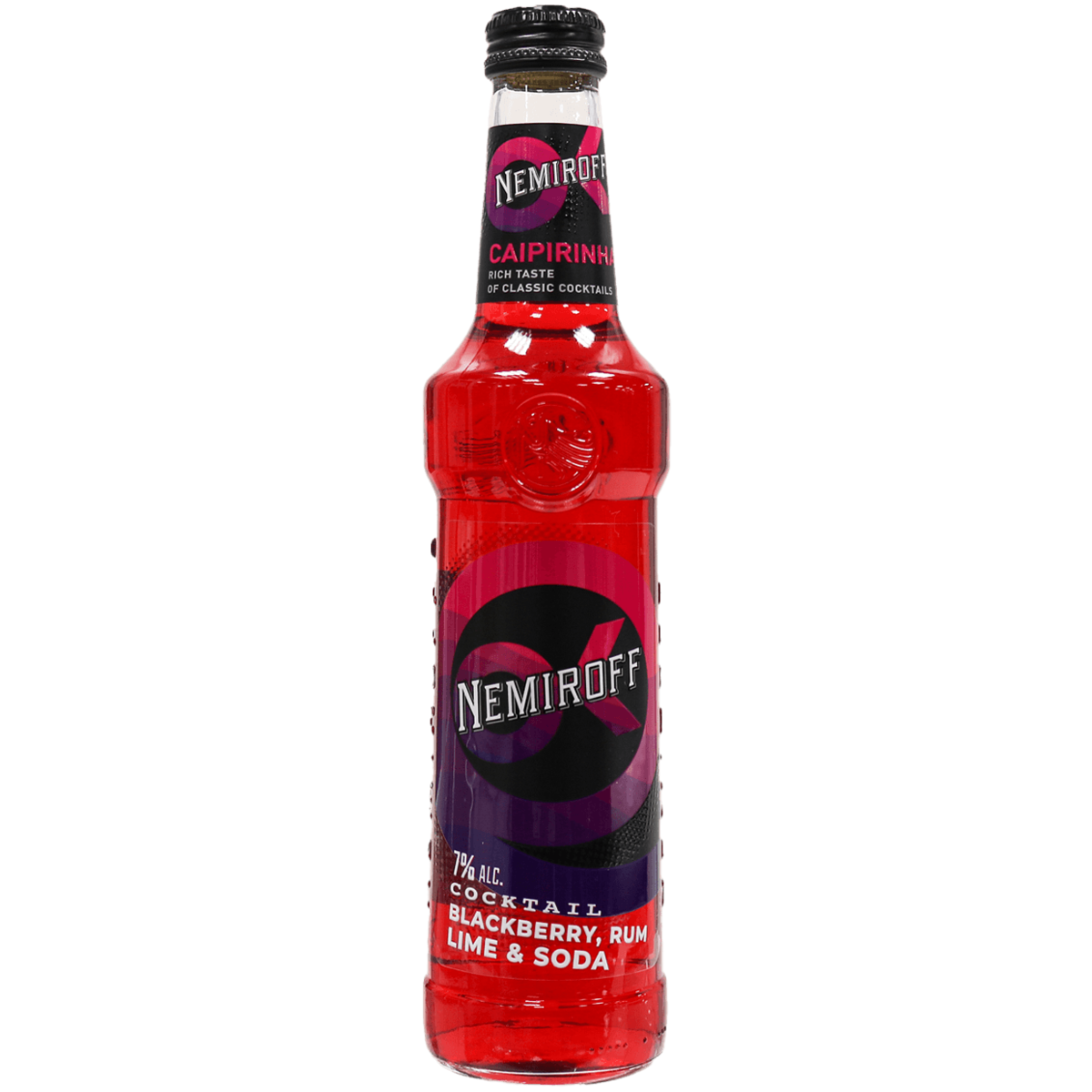 Коктейль "Nemiroff" Blackberry, Rum, Lime & Soda, 0,33 л, 7%