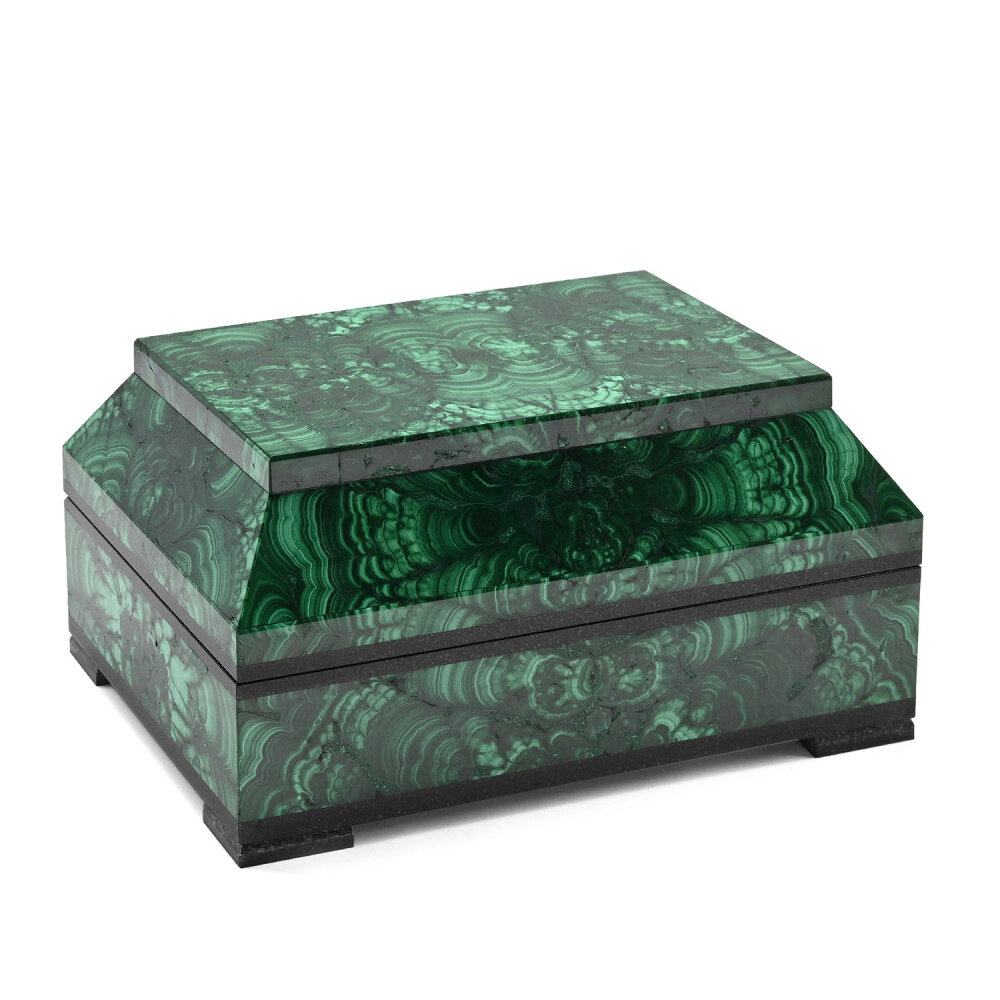 Малахитовый ларец "Экстра" 140*91*73мм .