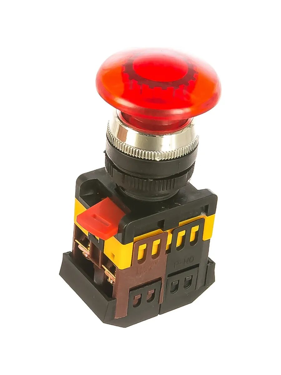 Кнопка AELA-22 "Грибок" кр. IEK BBG20-AELA-K04 ( 1шт. )