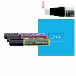 Небесно-голубой. Акриловый маркер DARWI Acryl Opak 15мм