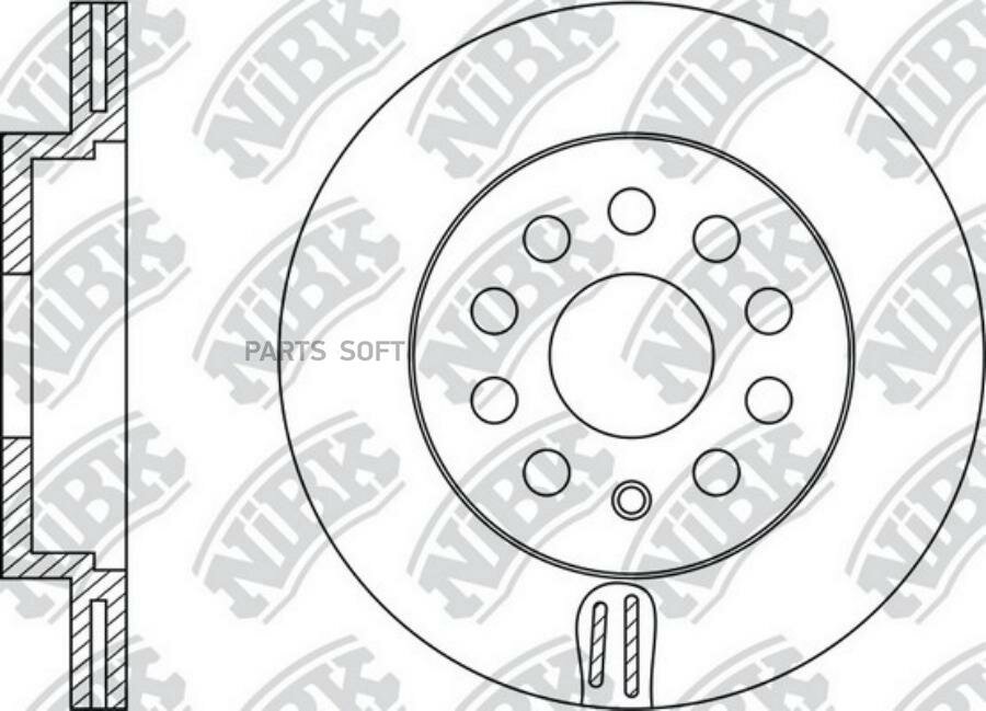 NIBK RN1179 Диск тормозной SKODA OCTAVIA 1.6 2004 - 2013 SKODA OCTAVIA 1.6 2008 - 2013 SKODA OCTAVIA 1.6 2009 ()