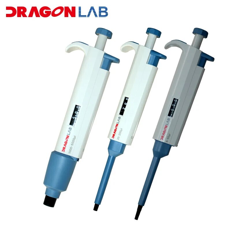 Механическая пипетка DLab TopPette Dragon lab 20-200ul/100-1000ul 1-10ml