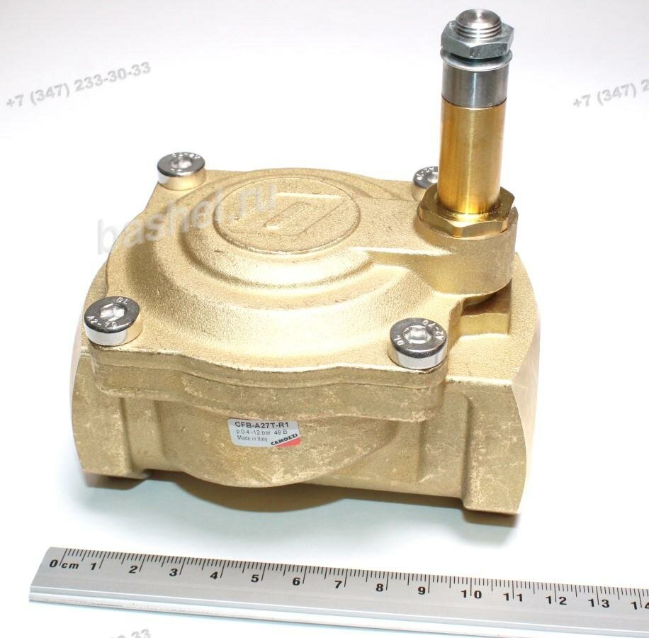 CFB-A27T-R1, Клапан соленоидный 2/2, н. з, 0,4-12 бар , 1/4, уплотнение NBR, Camozzi