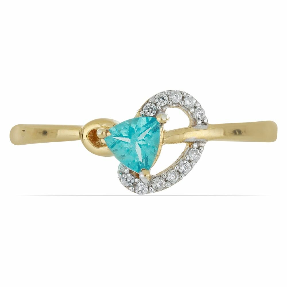 Кольцо, серебро, 925 проба, циркон