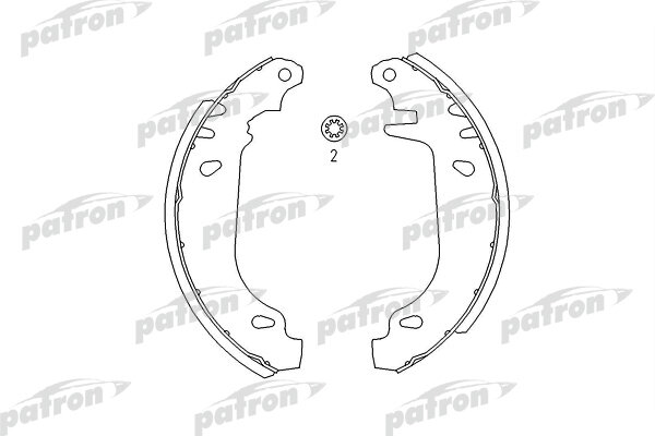 Колодки тормозные PATRON PSP243