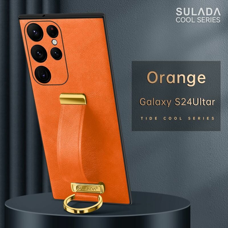 SULADA Роскошное коже чехол для Samsung Galaxy S24 Ultra (Самсунг Галакси С24 Ультра) Нескользящий и удобный