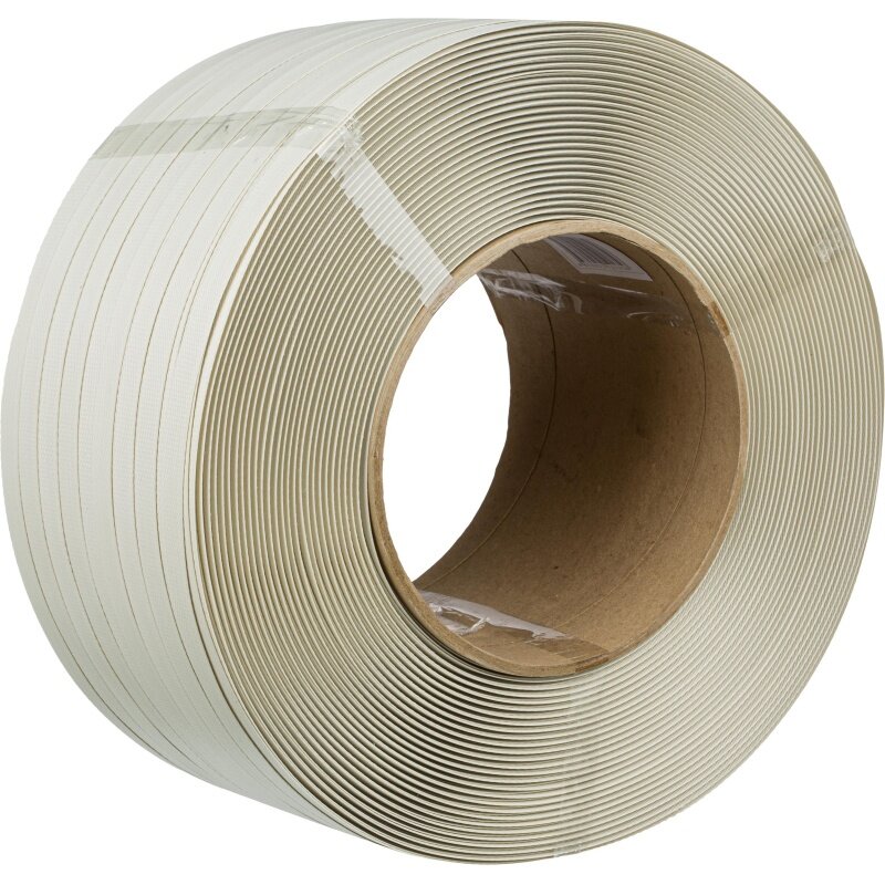 Стреппинг-лента КНР Полипропиленовая 19 мм х 1,0 мм, 1000 м, Белая