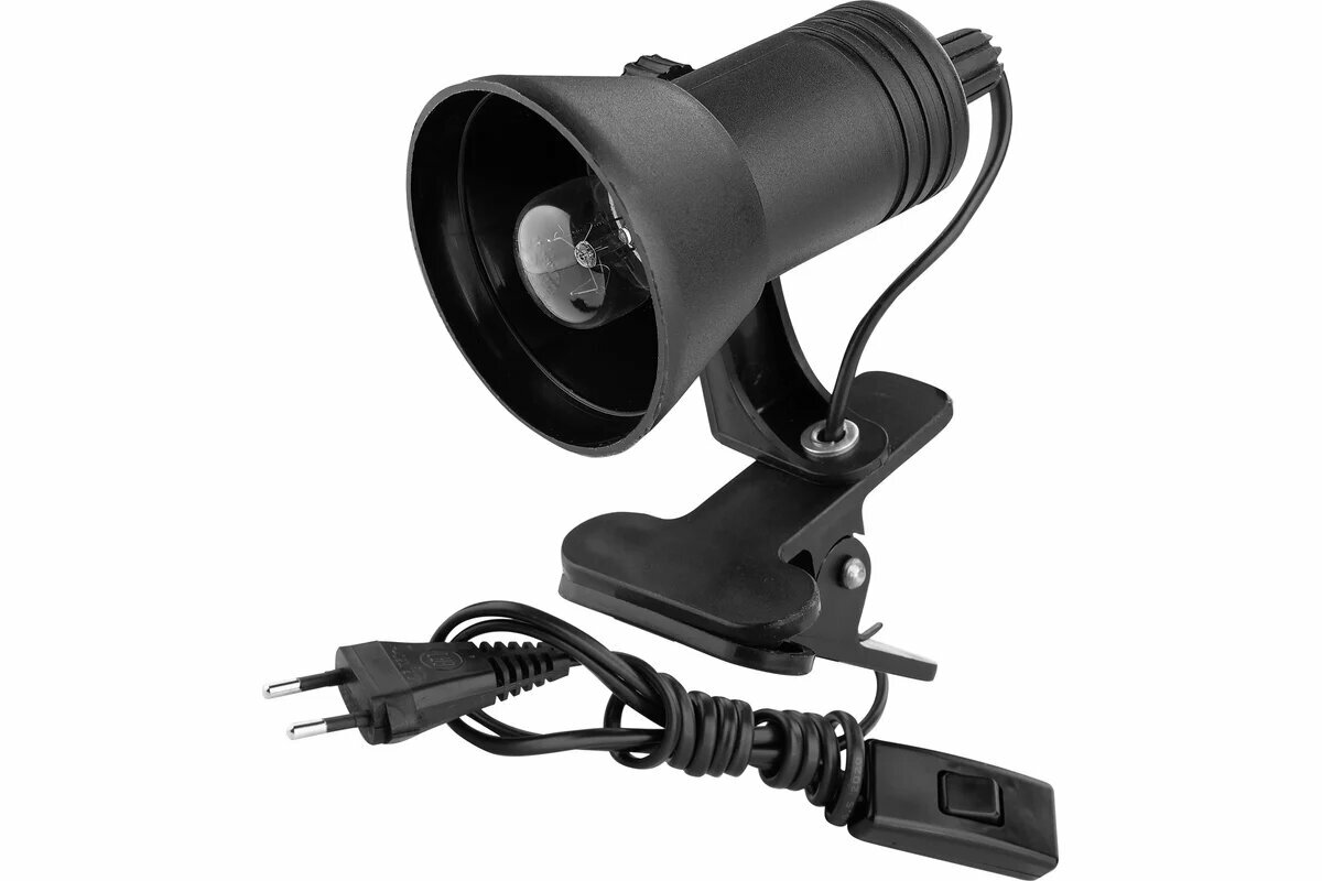 СПб УПП-5 светильник на прищепке (черный с лампой) 99927958