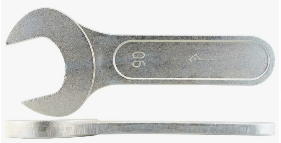 Ключ с открытым зевом односторонние (рожковый) гаечный КГО 90 ТУ 3926-043-53581936-2019 КЗСМИ Ц15хр. бцв.