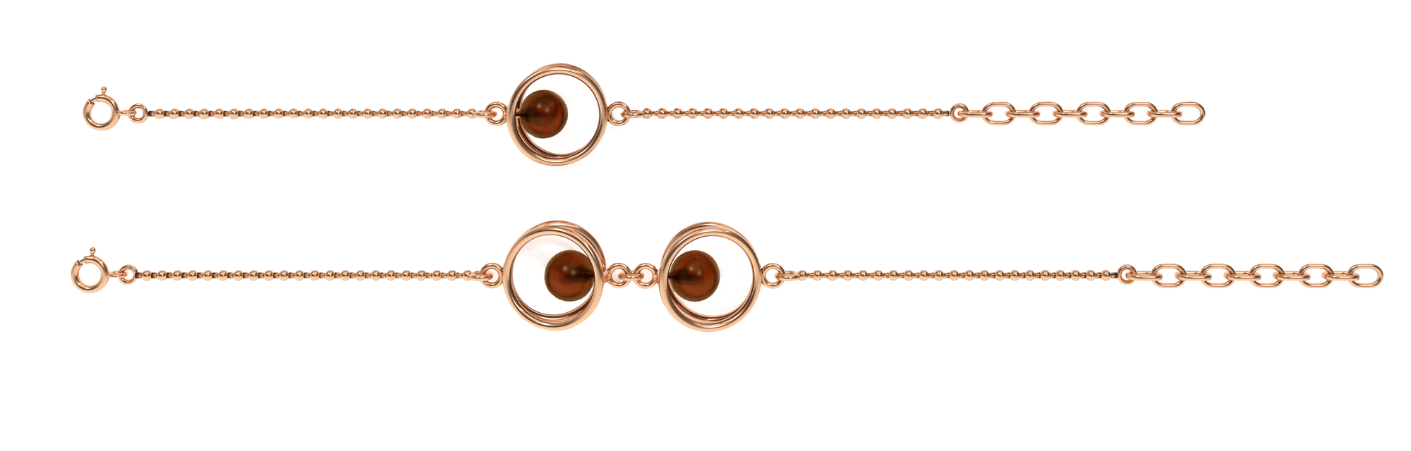 Браслет-нить, серебро, 925 проба, золочение, родирование, янтарь