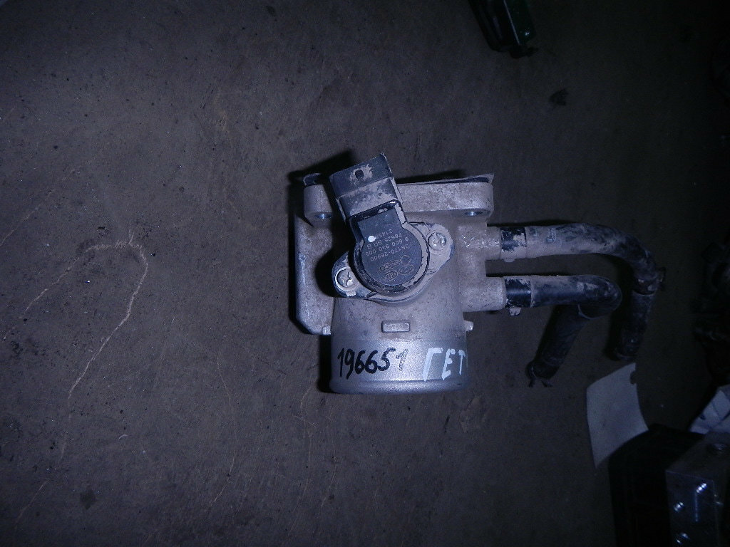 Б/У Заслонка дроссельная механическая, Hyundai (Хендэ)-GETZ 1 (02-05) HYUNDAI GETZ 1 (02-05) G4EE Без видимых повреждений...