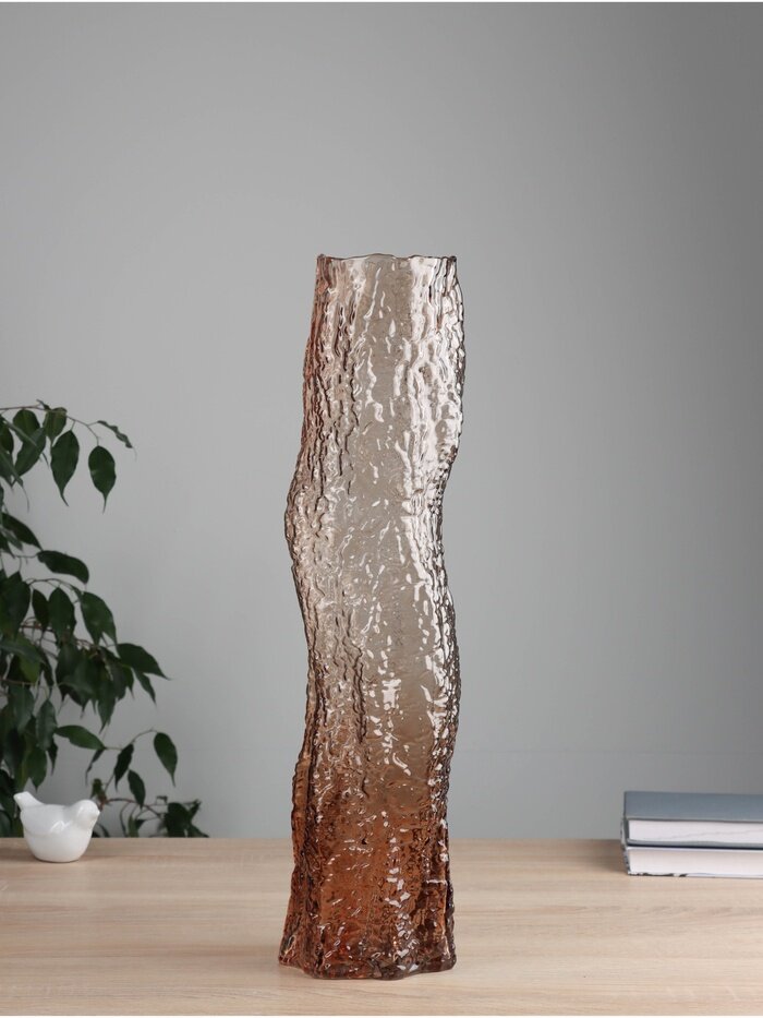 Ваза стекло напольная "Кимберли" 50х10,5 см, коричневый 10697709