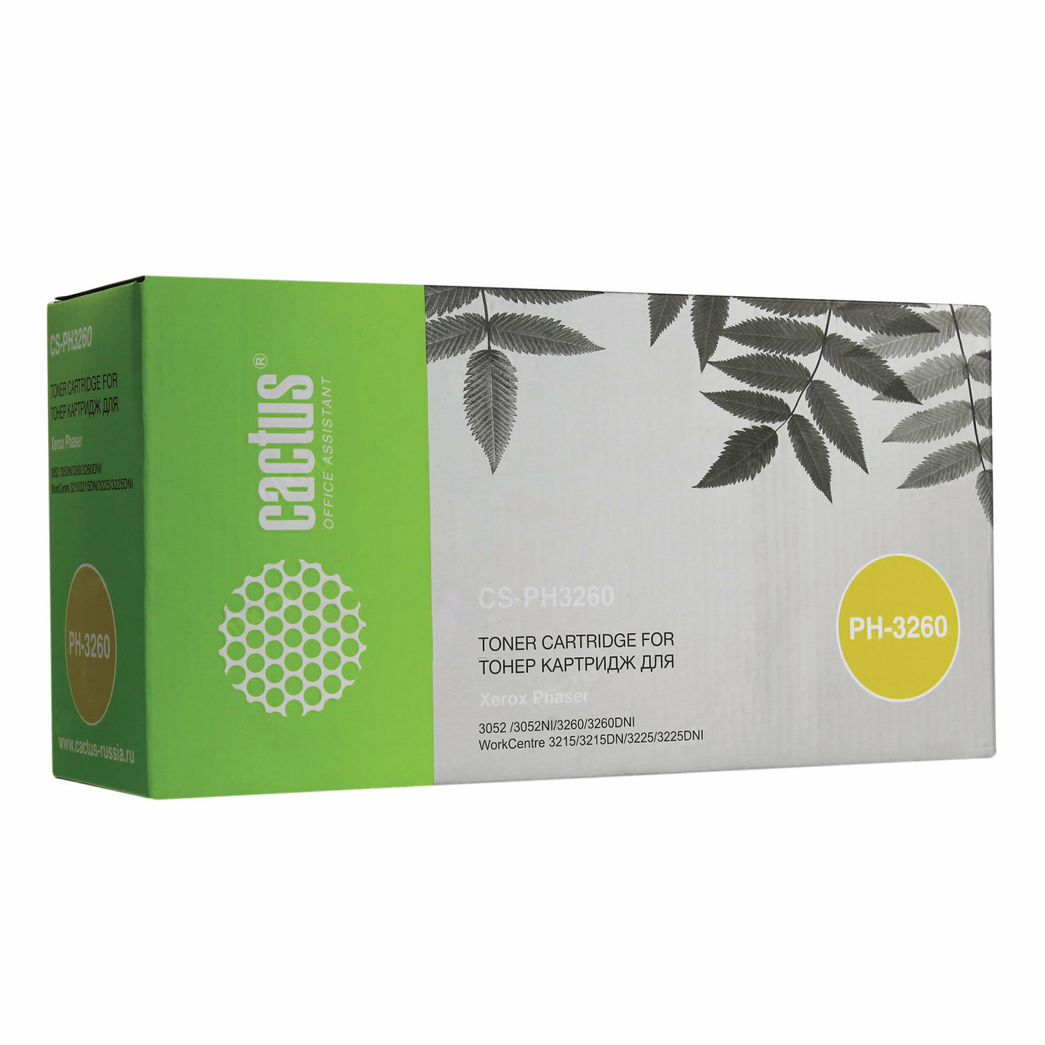 Тонер-картридж для лазерного картриджа CACTUS для Xerox Phaser 3052, 3052NI, 3260