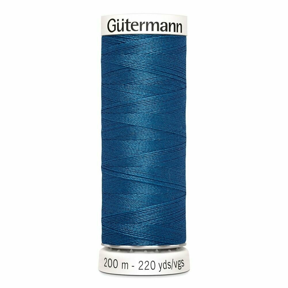 Швейные нитки Gutermann Sew-All 100/200 м, цвет 966 светло-синяя бирюза, 5 шт (1)