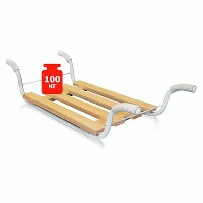 Решетка-сиденье для ванны Nika деревянное, "Эконом" 42х27м, четырехреечное, металлический каркас