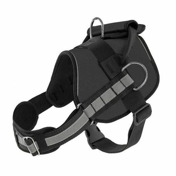 Шлейка Дарэлл тяговая "ZooM Combo" XS для служебных собак, шея 30-45 см, грудь 64-80 см, черный