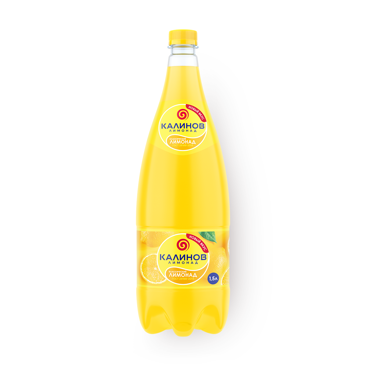 Лимонад "Калиновъ Лимонадъ", классический, газированный, 1.5 л