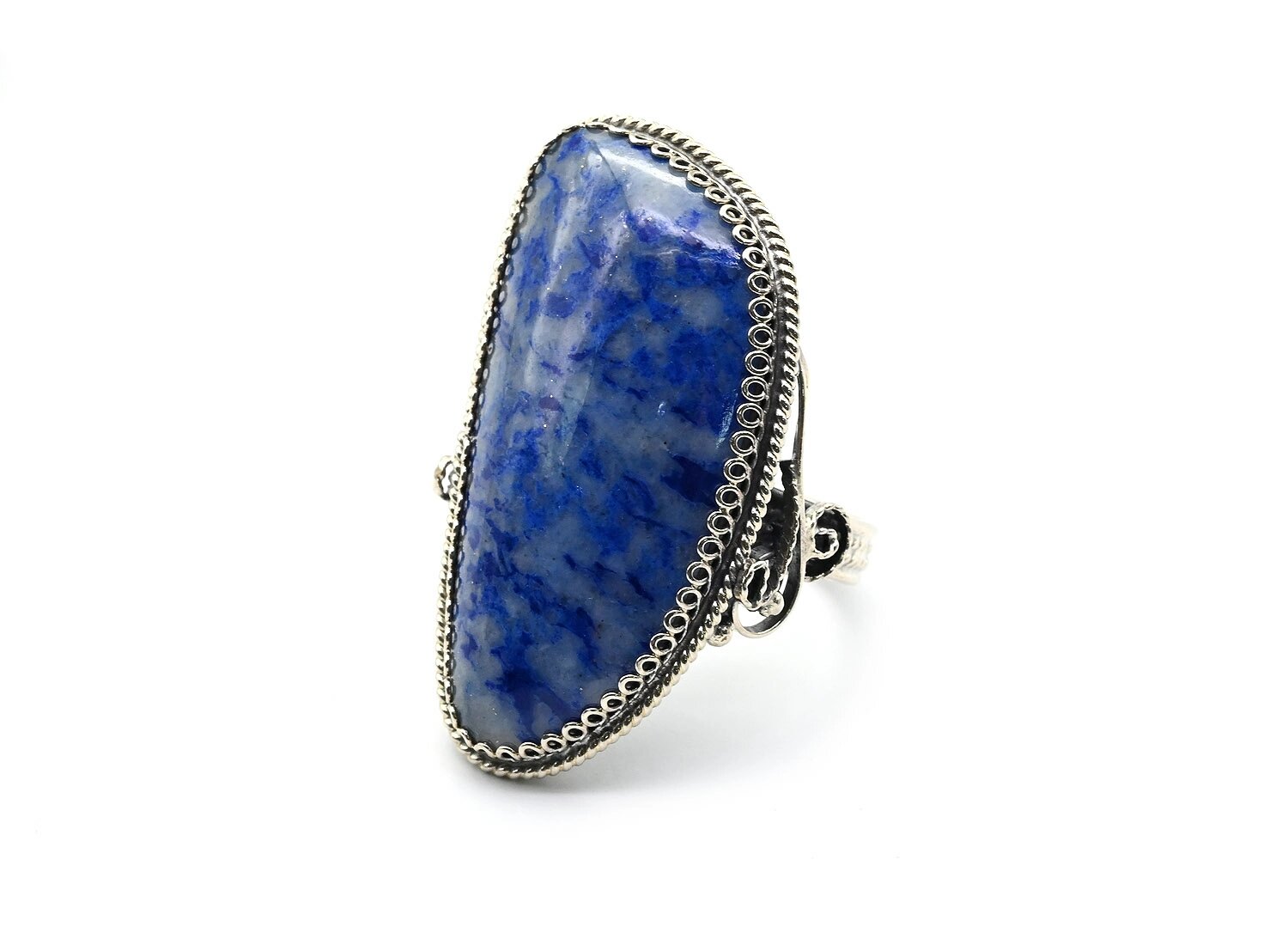 Кольцо, лазурит